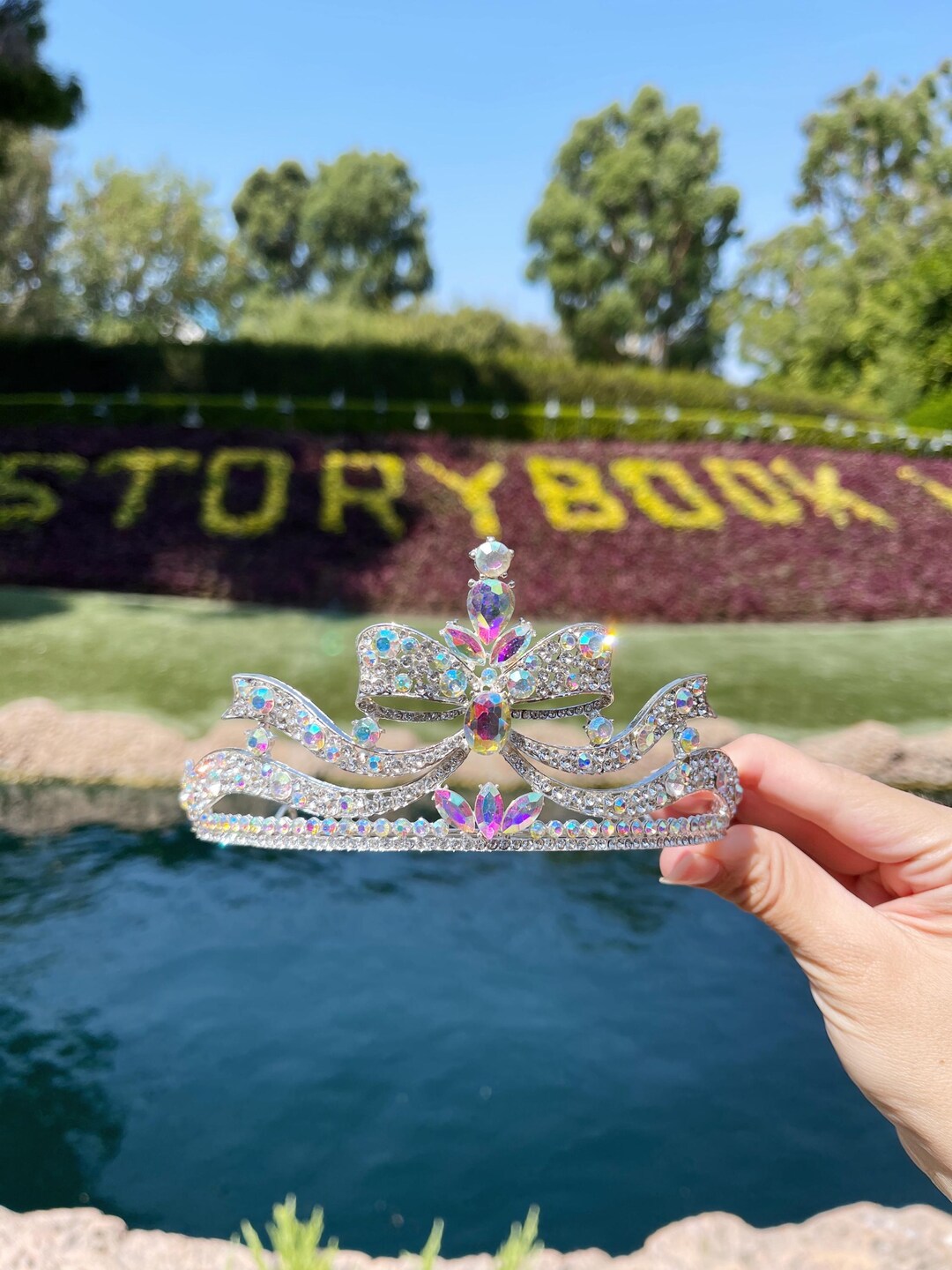 The Cinderella Iridescent Rhinestone Bow Tiara - Disney - Etsy