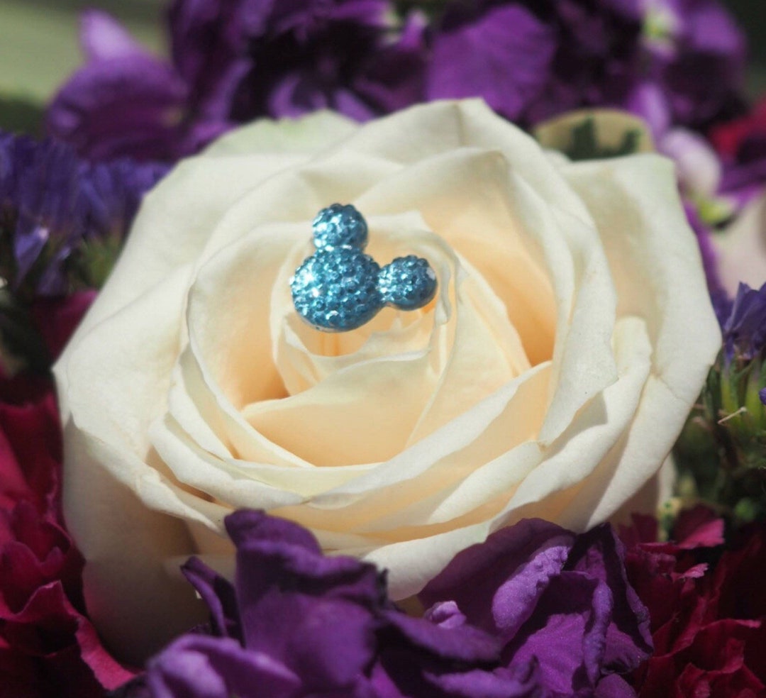 Mickey Mouse Ear Floral Bouquet Pin for Flowers or Cake - Disney ...