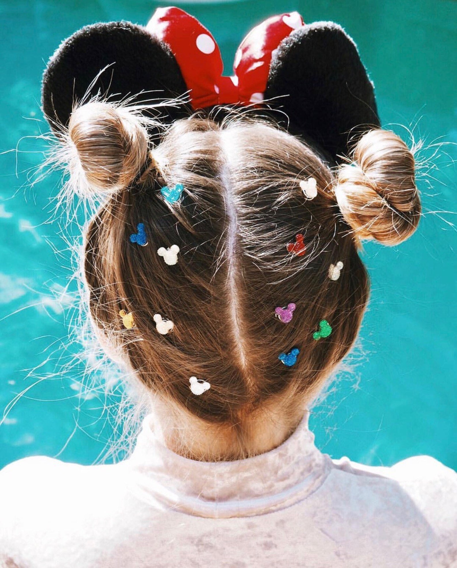 Disney Mickey Mouse Ears HAIR SWIRLS Set of 6 - Etsy