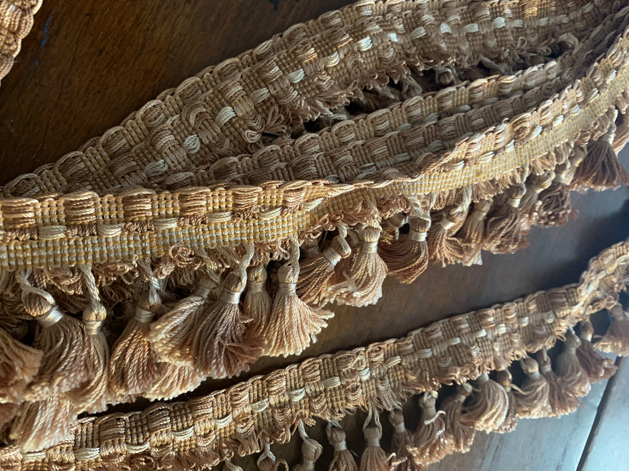 Vintage French Tassel Trim Passementerie Decorator Trim Multi-color ...
