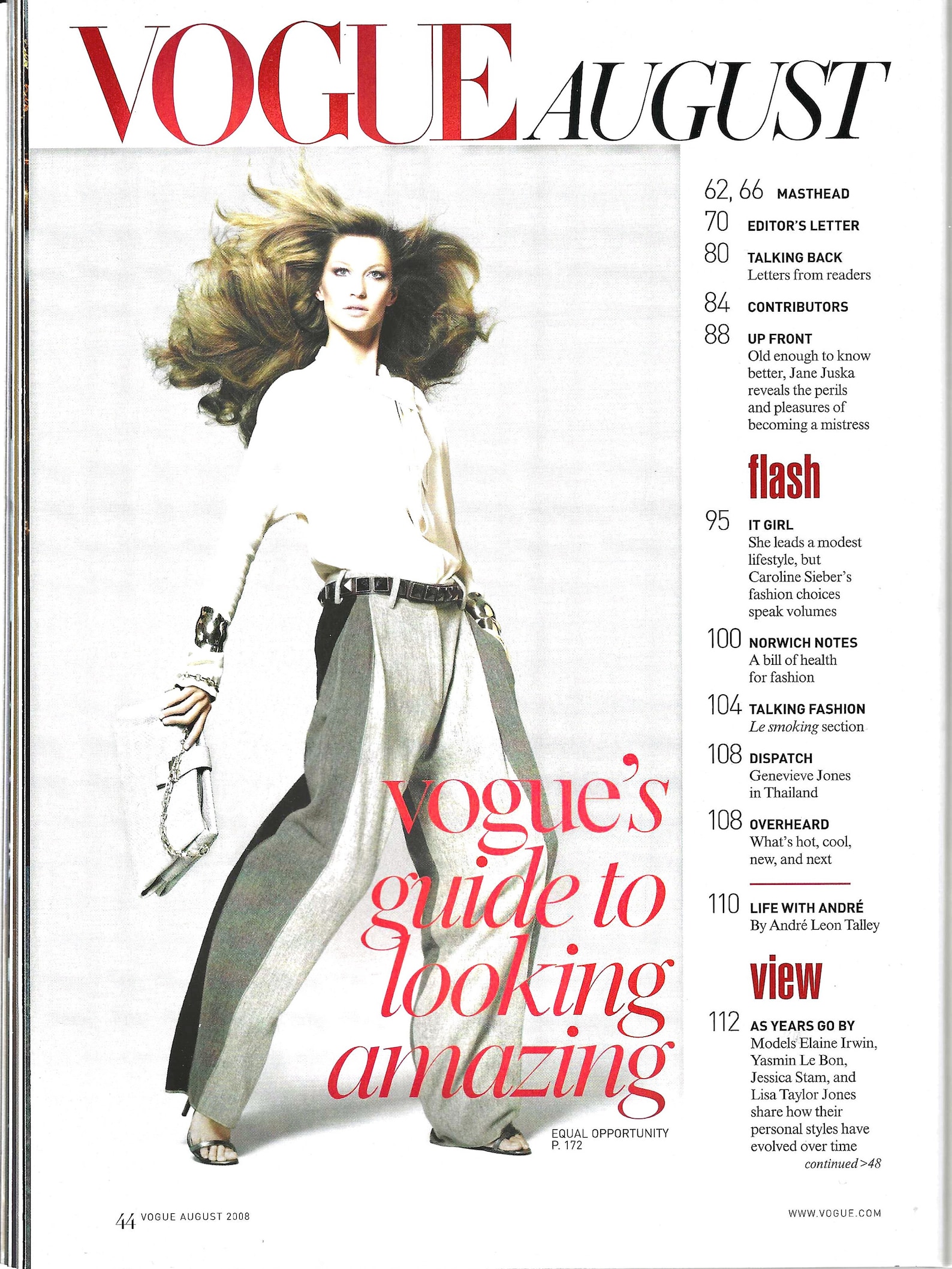 Vogue Magazine August 2008 Kate Moss Cover by Mario Testino - Etsy