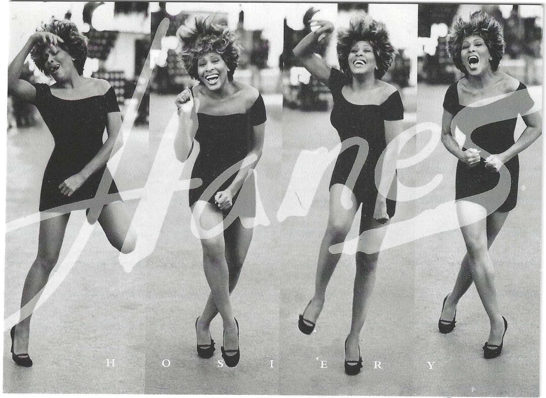 1990s Tina Turner Hanes Hosiery Photo Print Ad Postcard Collectible - Etsy