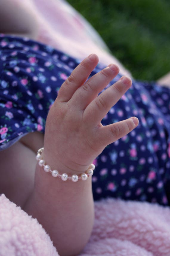 Pearl Baby Bracelet Freshwater Pearls and Sterling Silver - Etsy