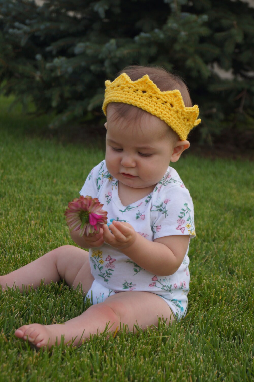 Princess Crown Crocheted Crown Custom Crown Photo Prop | Etsy