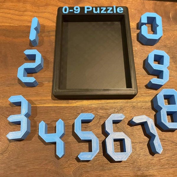 Numbers 0 9 Puzzle - Etsy
