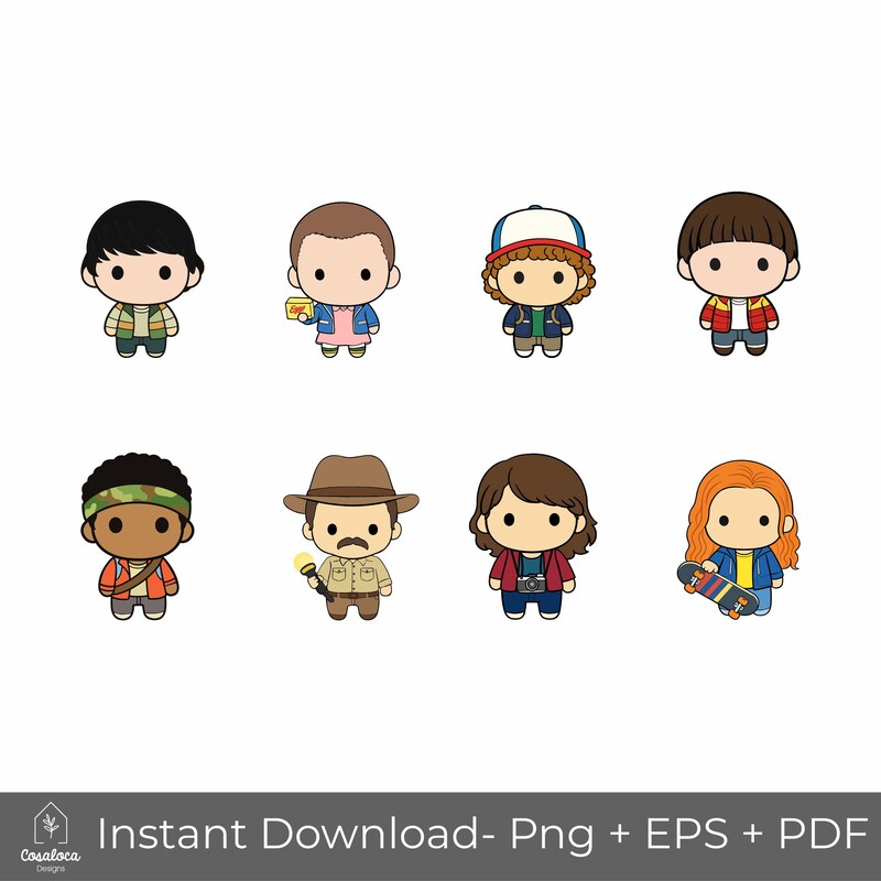 Strangers Things Chibi - Etsy
