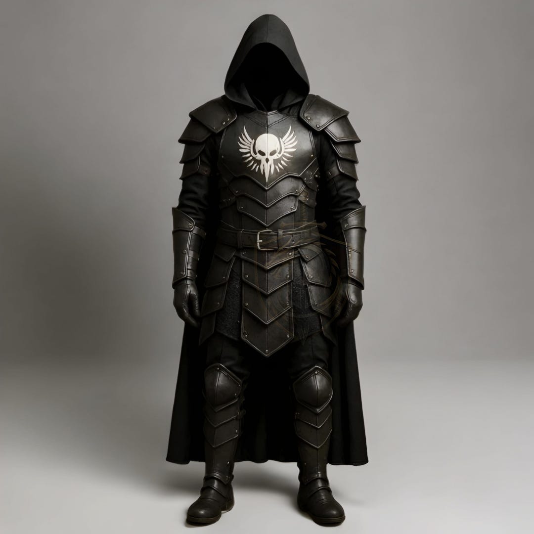 Dark Knight Armor Costume With Skull Chestplate | Gothic Medieval ...