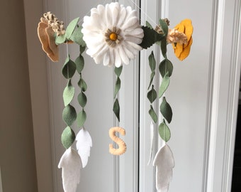 Felt Flower Mobile - Etsy