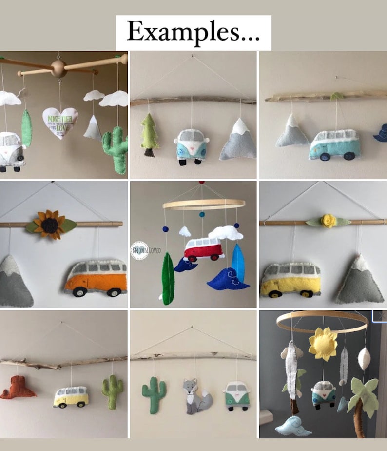 Felt Camper Van Ornament Sewing Pattern: 3-in-1 VW Bus (PDF Pattern) - Etsy