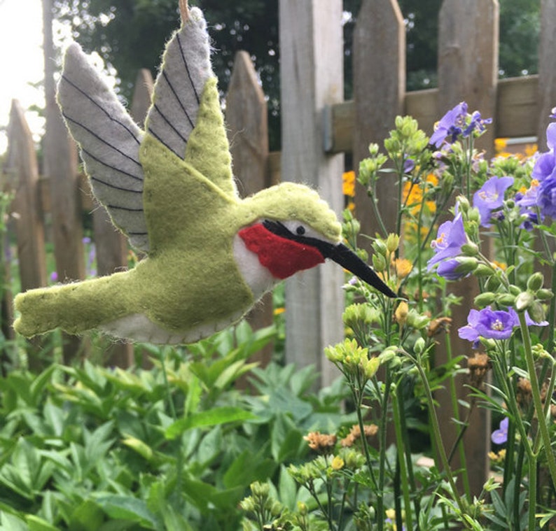 Hummingbird Sewing Pattern PDF Felt Hummingbird DIY - Etsy