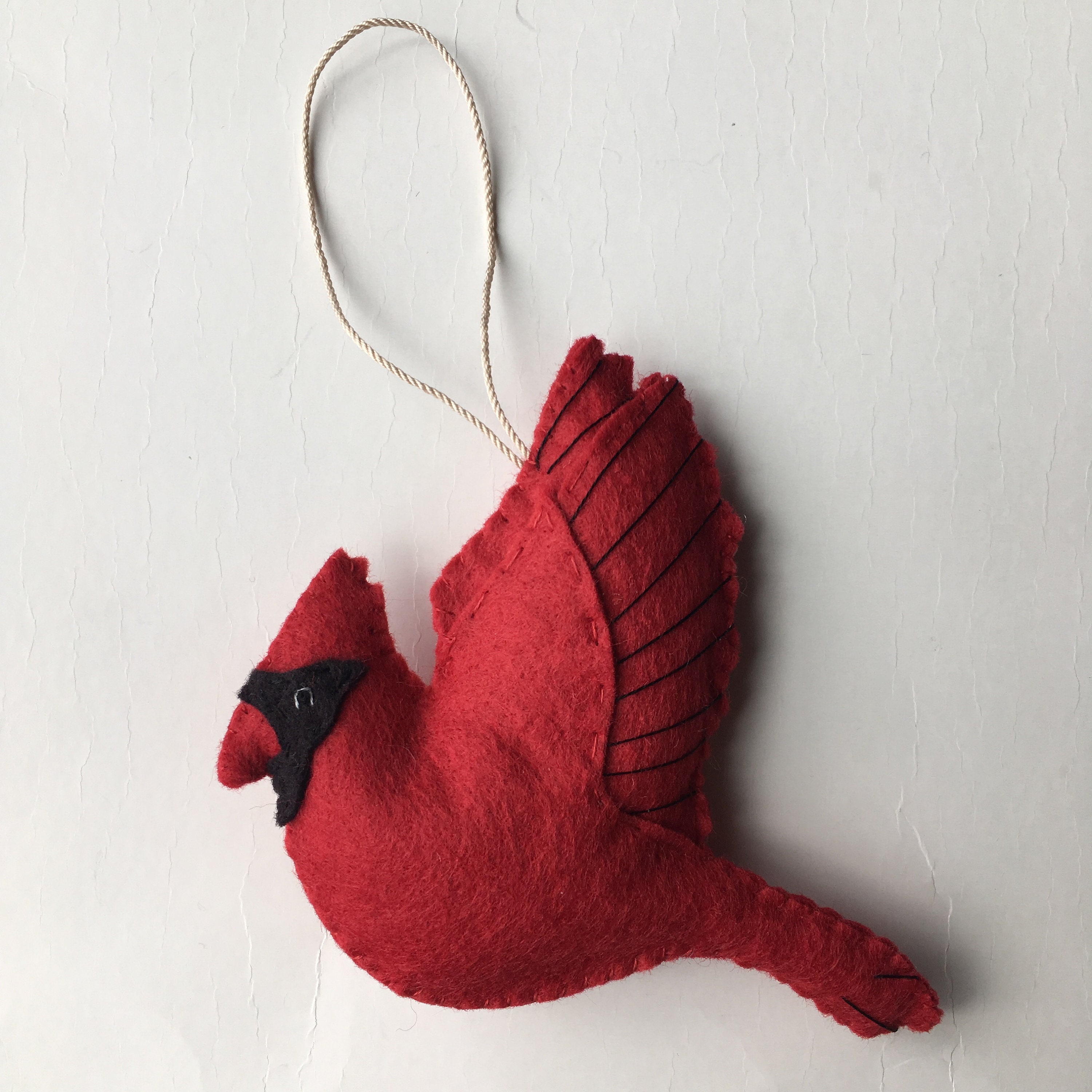 Cardinal Sewing Pattern PDF Felt Cardinal Cardinal Ornament | Etsy
