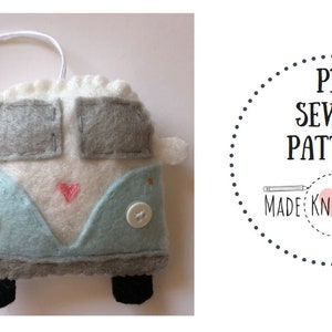 3-in-1 Camper Van Sewing Pattern PDF, Felt VW Bus Pattern, Felt Camper ...