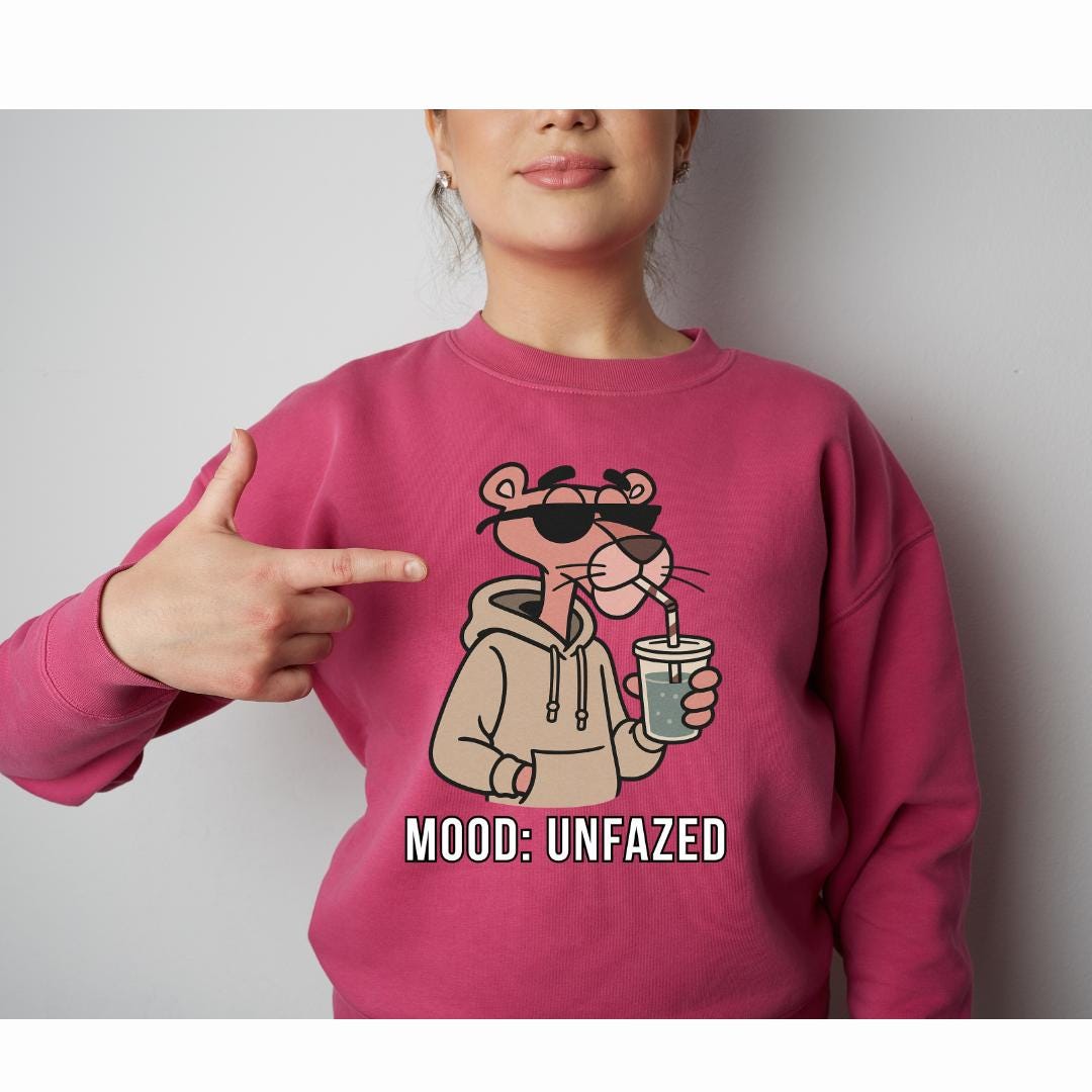 Mood: Unfazed SVG PNG JPG - Cool Panther Hoodie Graphic for T-shirts ...