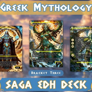 Custom Greek Mythos Themed Saga EDH Proxy Alt-art Deck. Ready to Play ...