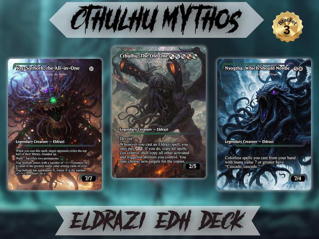Custom Cthulhu Themed Eldrazi EDH Proxy Alt-art Deck. Ready to Play! - Etsy