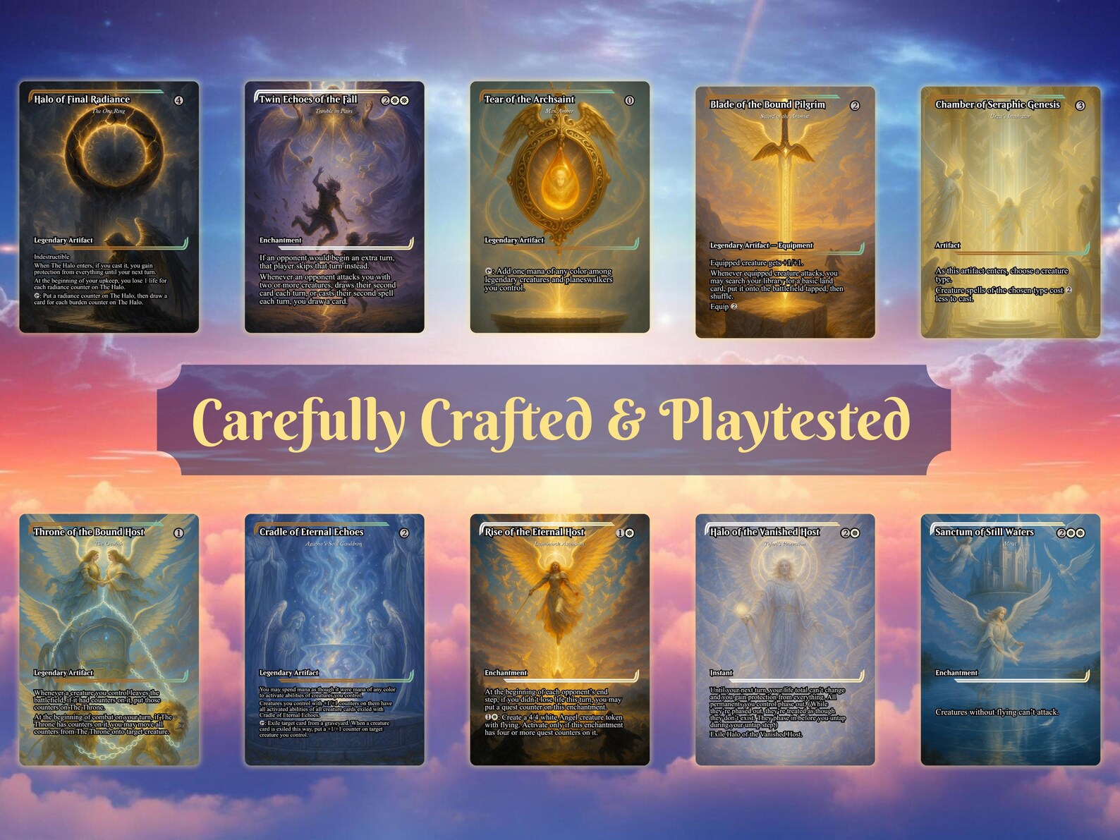 Custom Bible-themed Angel EDH Proxy Alt-art Deck. Ready to Play! - Etsy