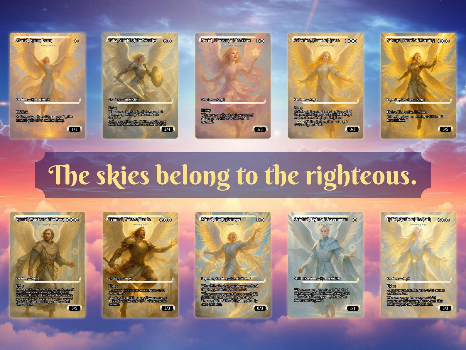 Custom Bible-themed Angel EDH Proxy Alt-art Deck. Ready to Play! - Etsy