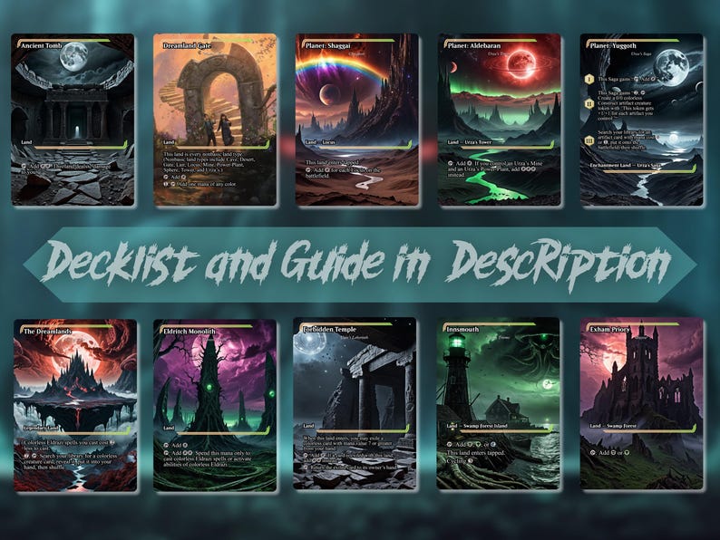 Custom Cthulhu Themed Eldrazi EDH Proxy Alt-art Deck. Ready to Play! - Etsy