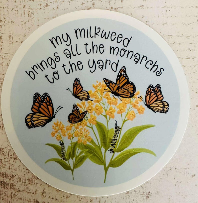 My Milkweed Brings All the Monarchs to the Yard, Funny Monarch ...