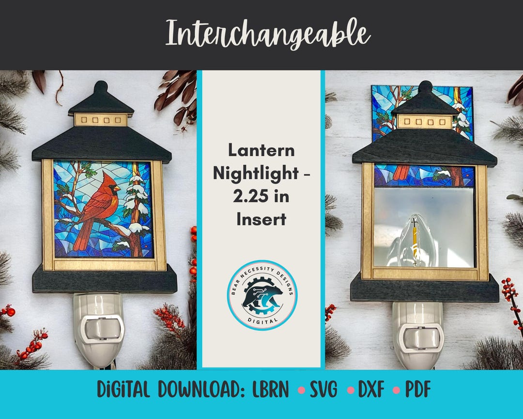 Interchangeable Lantern Nightlight SVG: 2.25