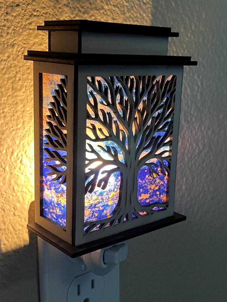 Family Tree Lantern Nightlight SVG | Personalized Laser Cut File ...