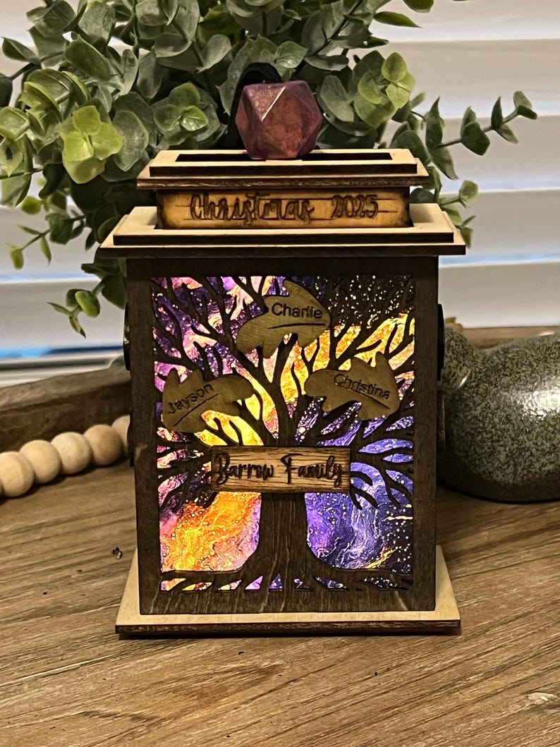 Family Tree Lantern & Ornament SVG Bundle – Laser Cut File ...