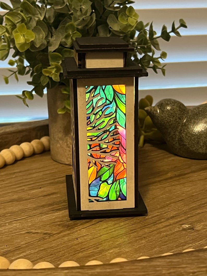 Family Tree Lantern SVG – Laser Cut File – Personalized Christmas Gift ...