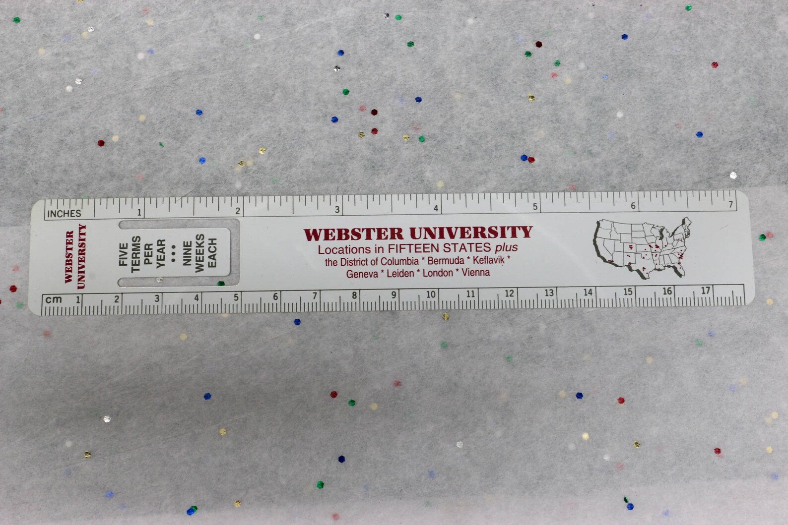 WEBSTER UNIVERSITY • Flexible Bookmark Ruler • Kirtland Air Force Base ...