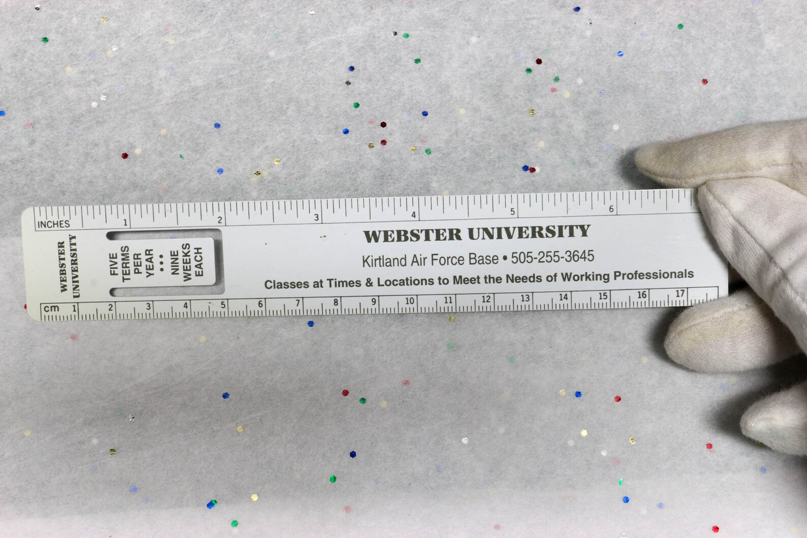 WEBSTER UNIVERSITY • Flexible Bookmark Ruler • Kirtland Air Force Base ...
