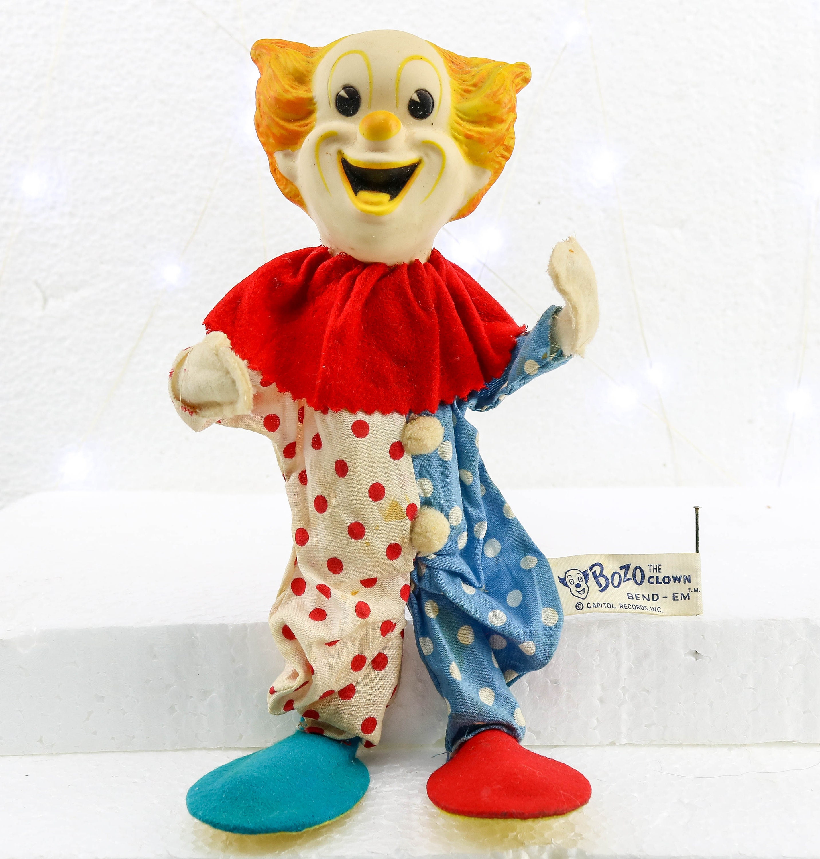 Vintage Bozo the Clown Bend-em Doll ©capitol Records - Knickerbocker ...
