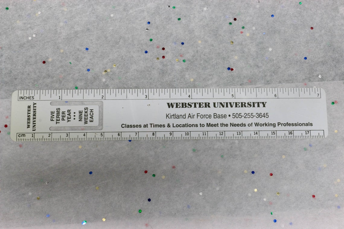 WEBSTER UNIVERSITY • Flexible Bookmark Ruler • Kirtland Air Force Base ...