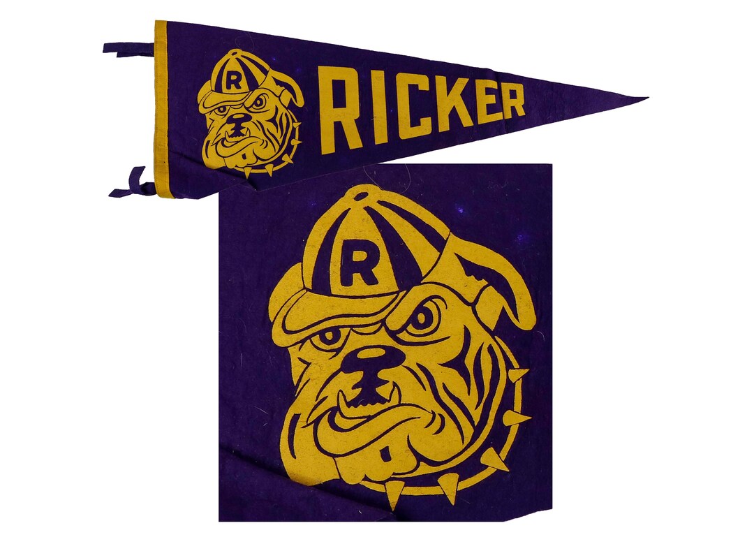 RARE FIND “RICKER” Bulldogs Defunct Maine Prep School Academy College ...