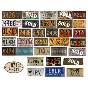 Vintage & Antique LICENSE PLATES 1910s-1990s Maine • Florida ...