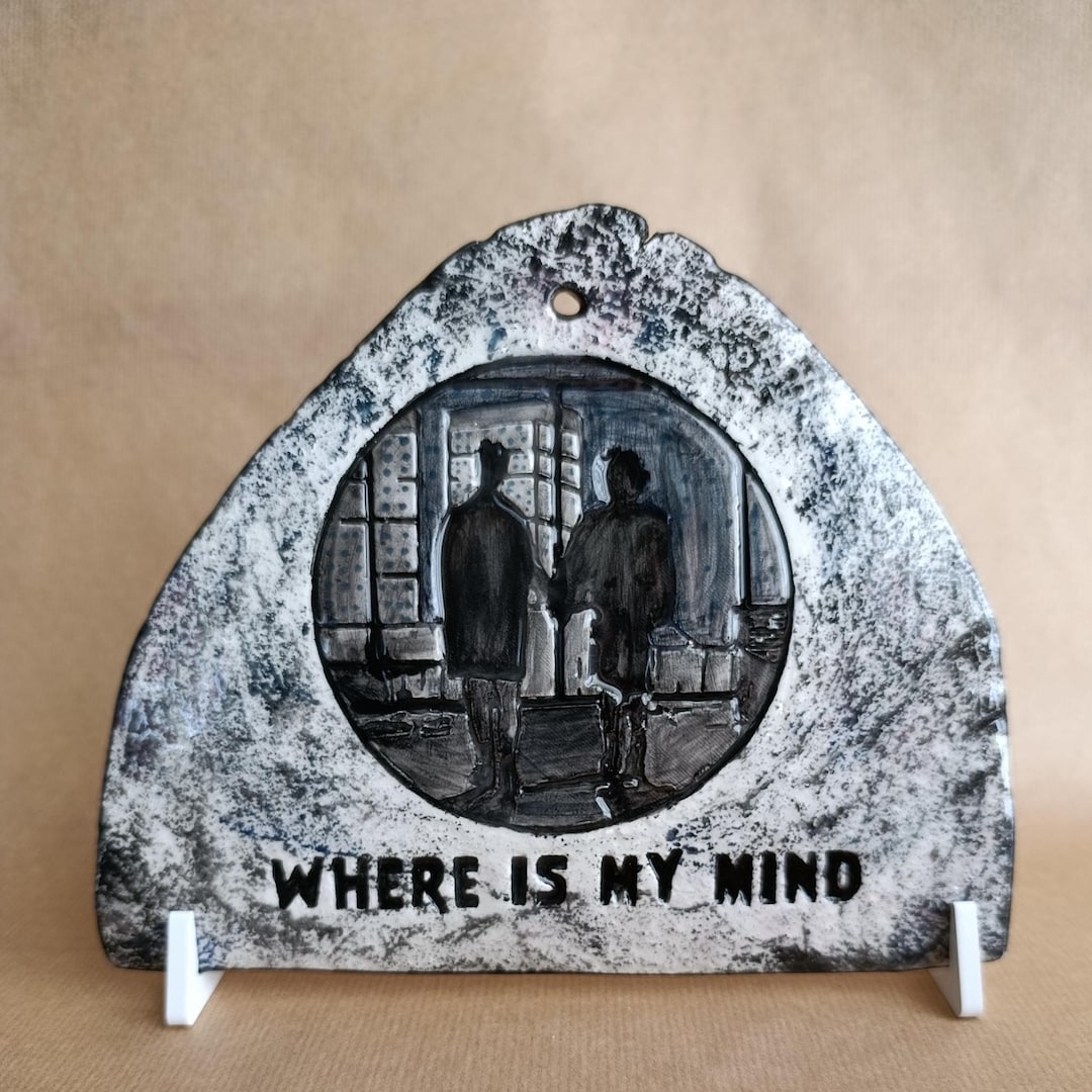Fight Club Inspired Ceramic Wall Art, Handmade Relief Plaque - Etsy