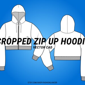 Zip up Hoodie Sweatshirt CAD Sketch Digital Illustration Vector File AI ...