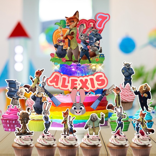 Zootopia 2 Cake Toppers - Etsy