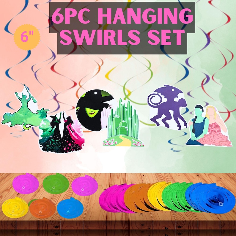 Wicked Set Tableware Honeycomb Table Hanging Swirls Theme Party ...