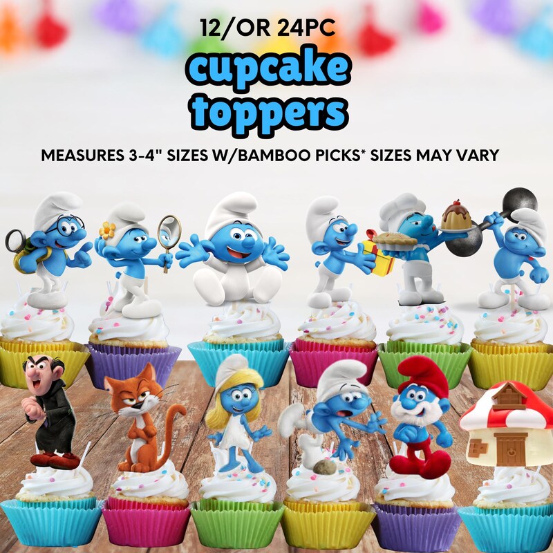Smurfs Birthday Girl Png - Etsy