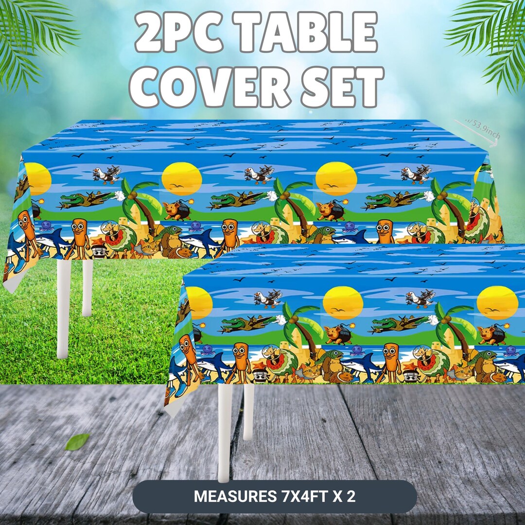Tung Sahur Set Tableware Honeycomb Table Hanging Swirls Theme Party ...