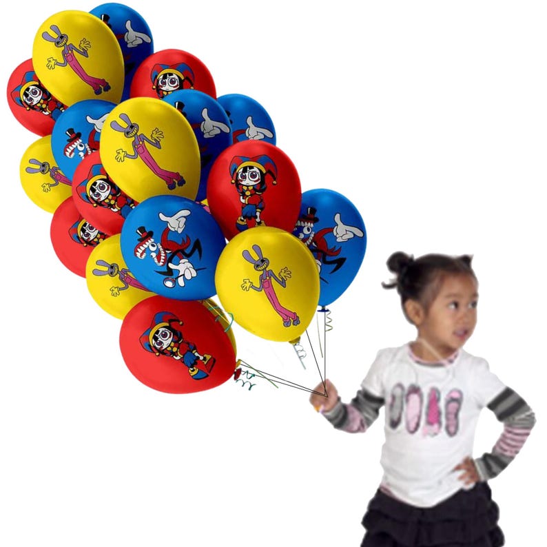 Diggy Circus Toy Bouquet Latex Foil Balloons for Theme Party Decoration ...