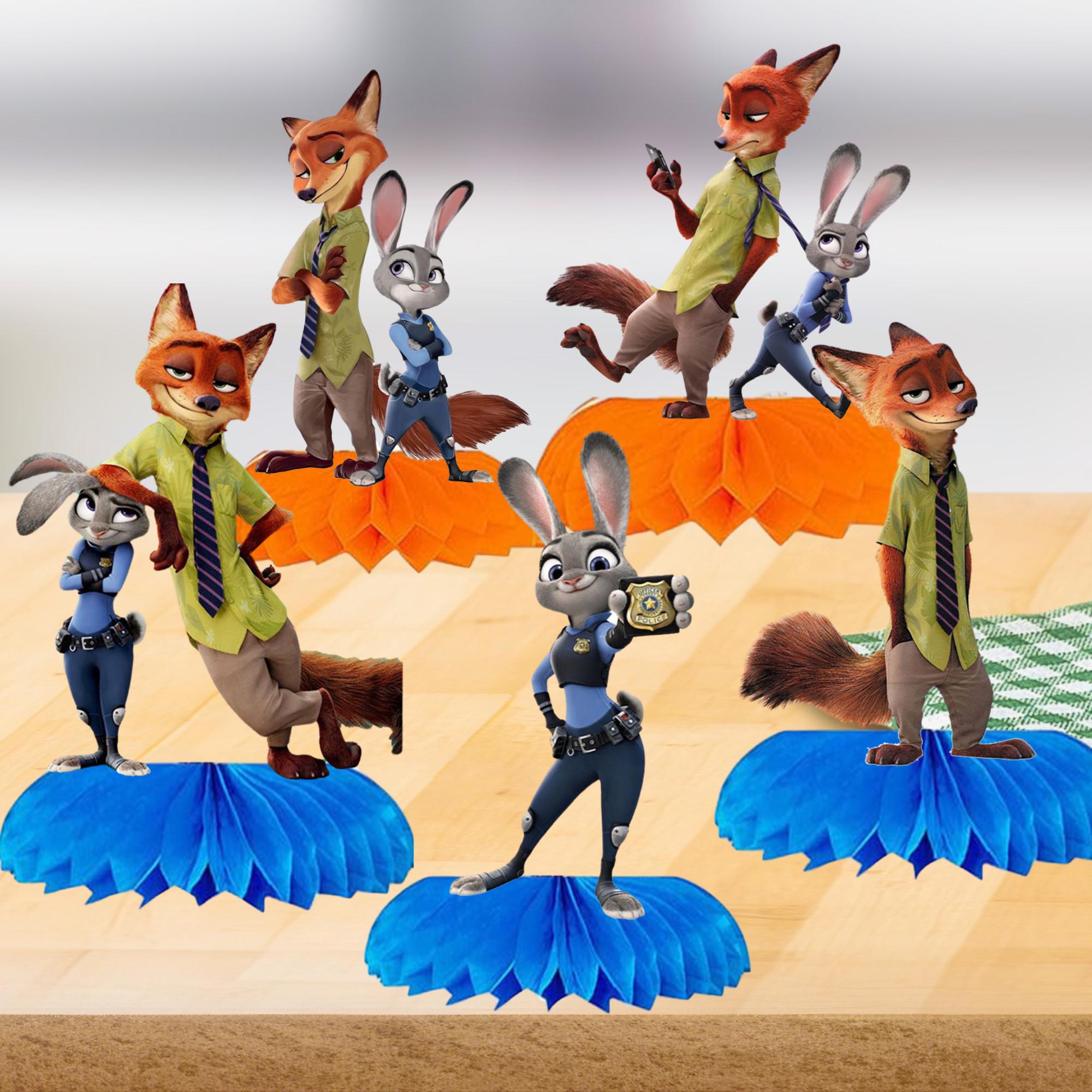 Zootopia Tableware Honeycomb Table Hanging Swirls Theme Party ...