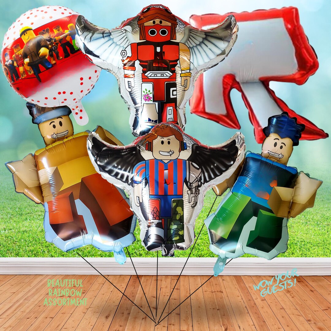 BLOX Bouquet Latex Foil Balloons for Theme Party Decoration Centerpiece ...