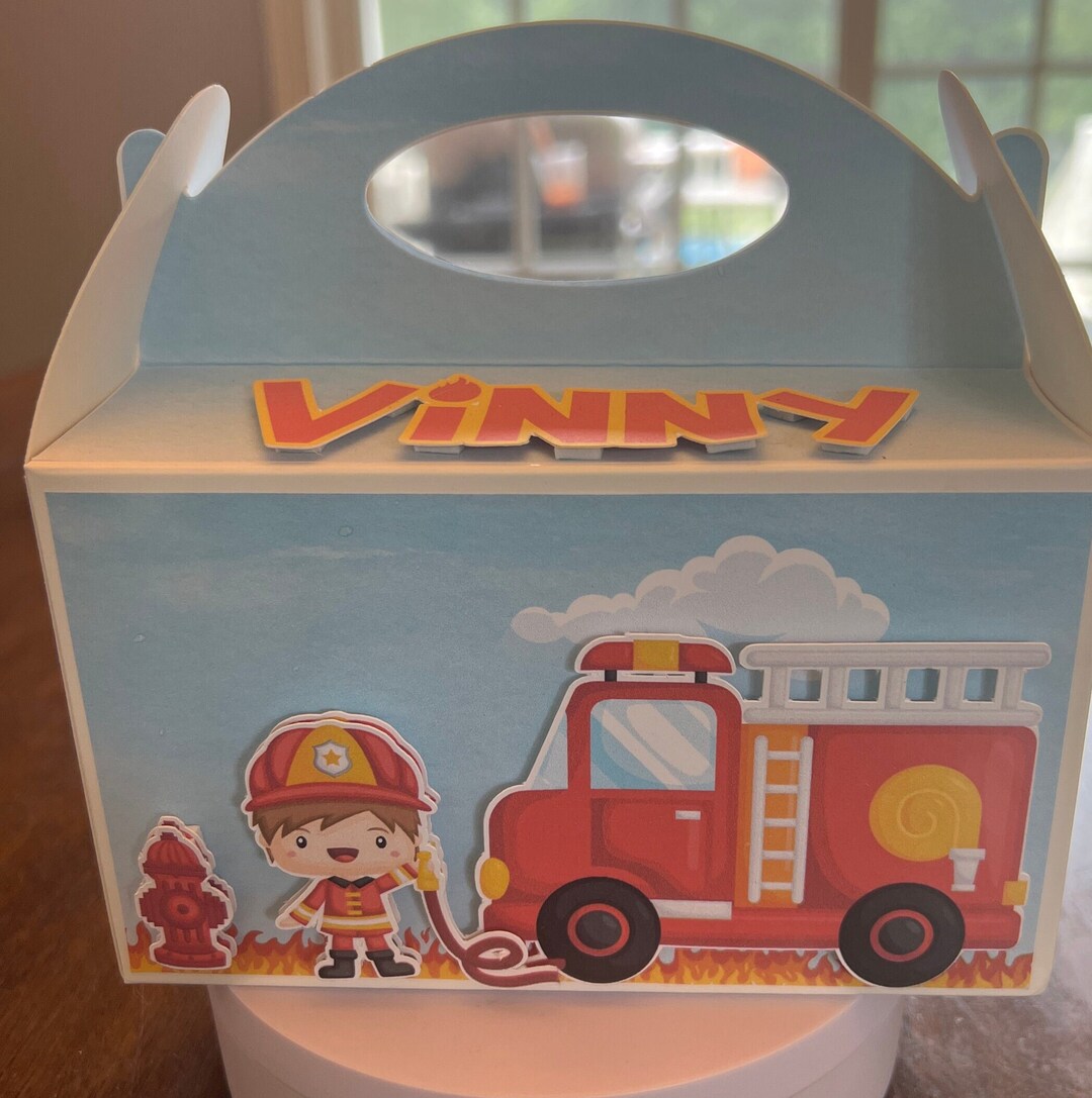 Fireman Favor Boxes - Etsy