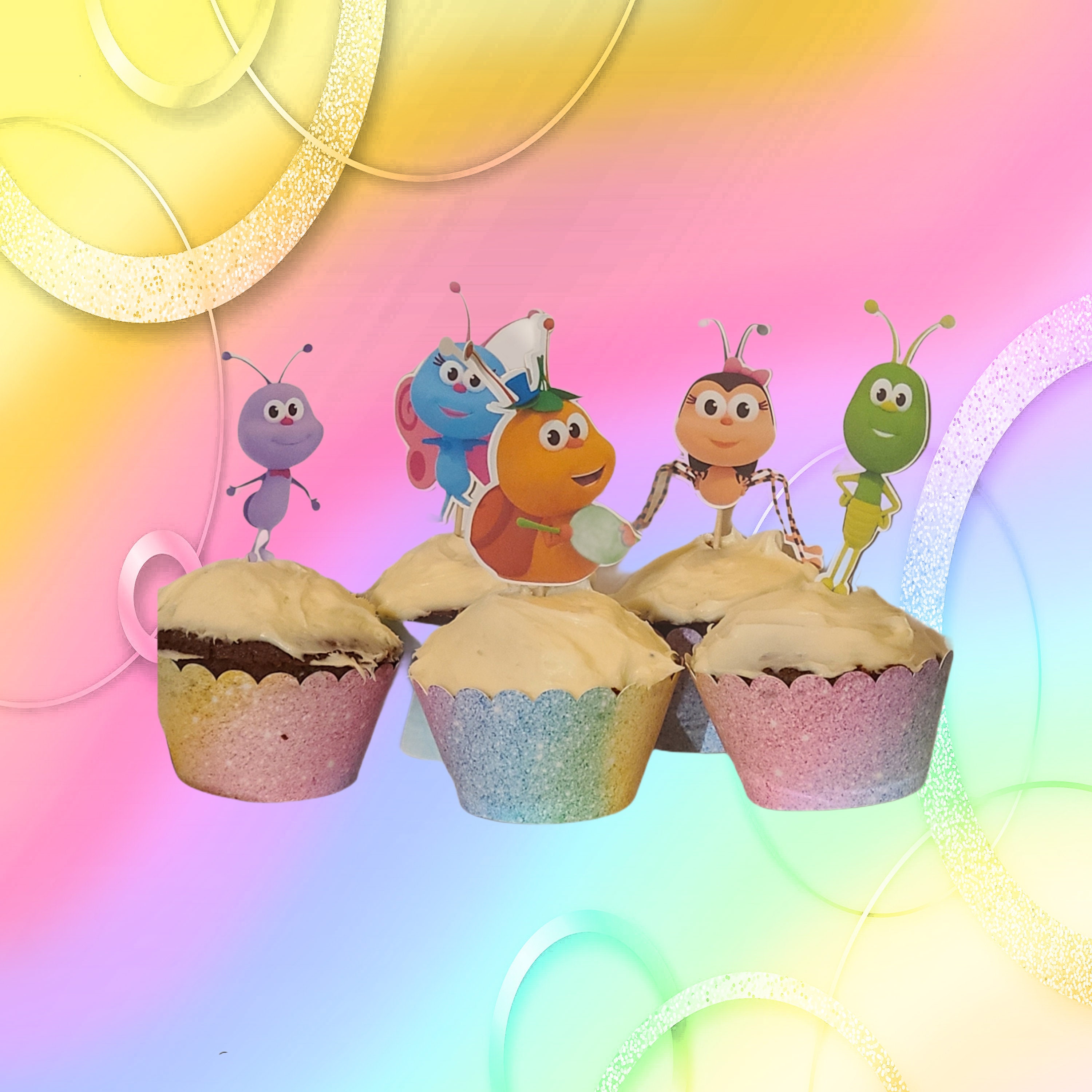 Bichi Kids Cupcake Toppers - Etsy