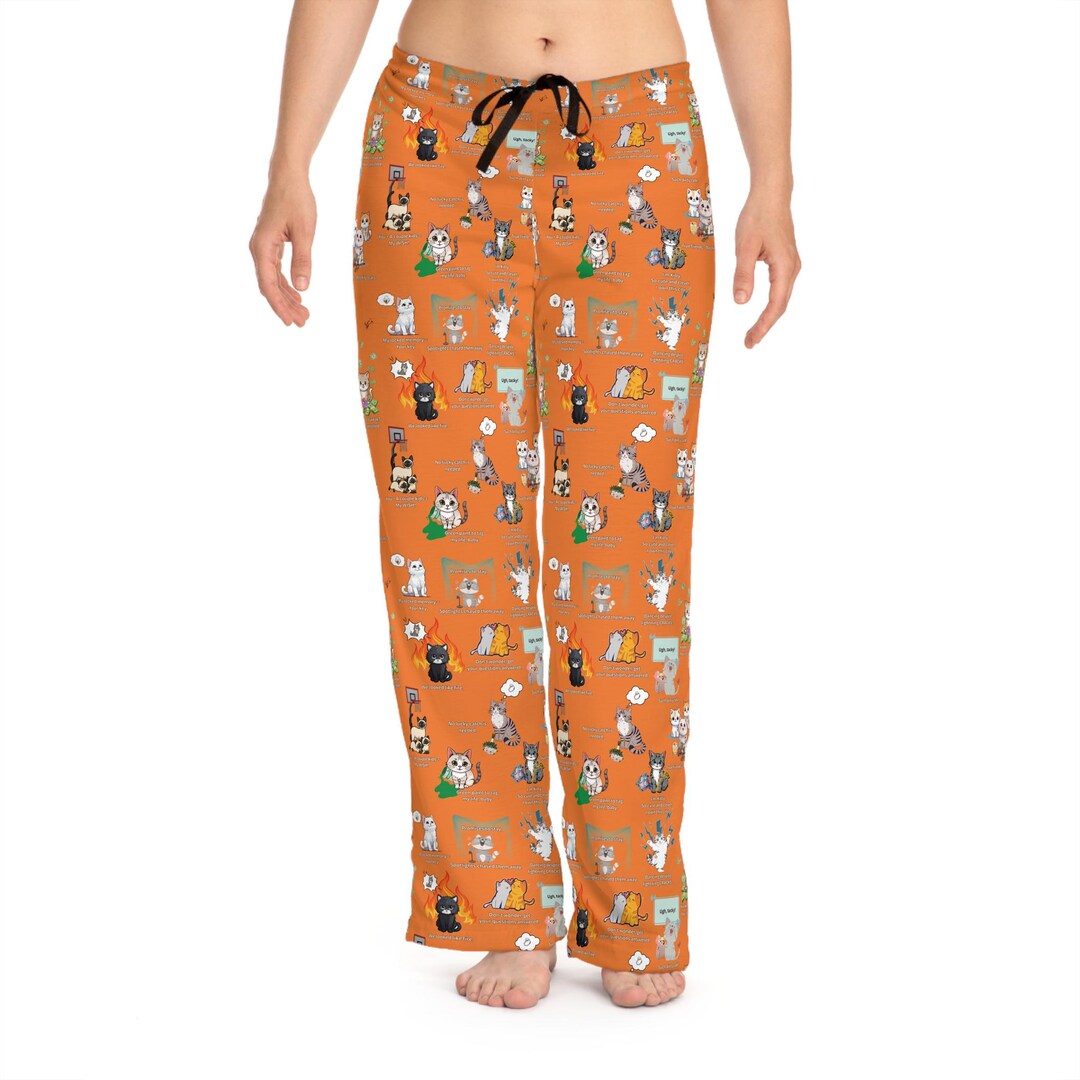 The Life of a Show Cat Pajama Pants | Parody Album Track List Bottoms ...