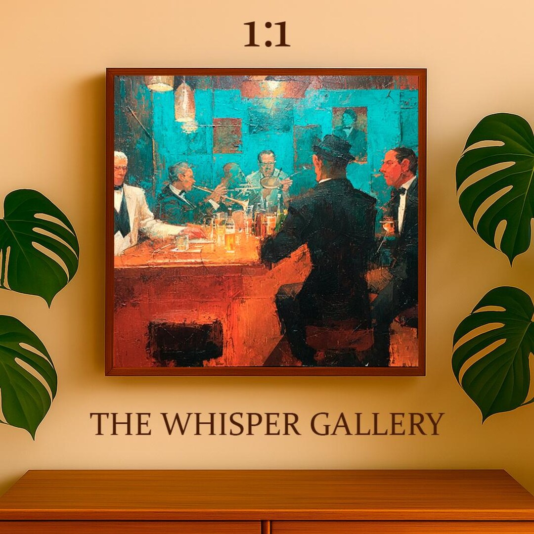 Vintage Jazz Bar – Elegant Nightclub Painting | Digital Art Print - Etsy