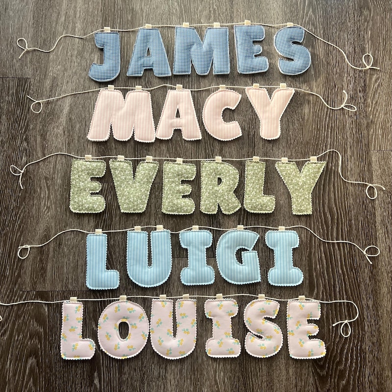 Cloth Letter Sign - Etsy
