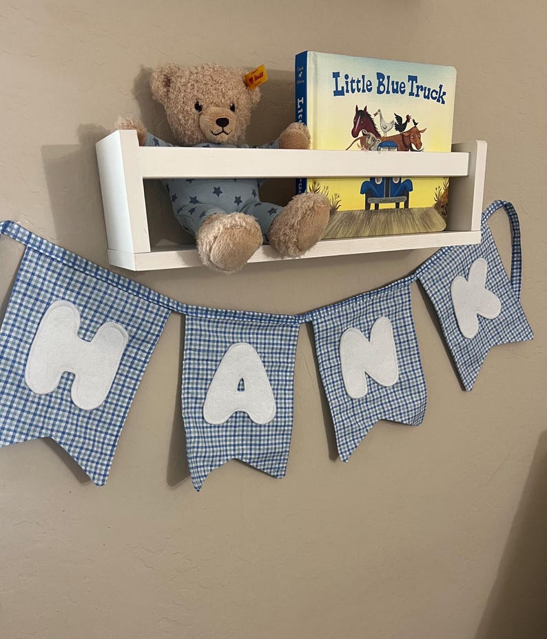 Personalized Fabric Banner Bunting - Nursery Decor, Special Occasion ...