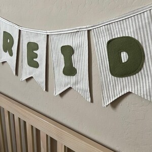 Personalized Fabric Banner Bunting - Nursery Decor, Special Occasion ...