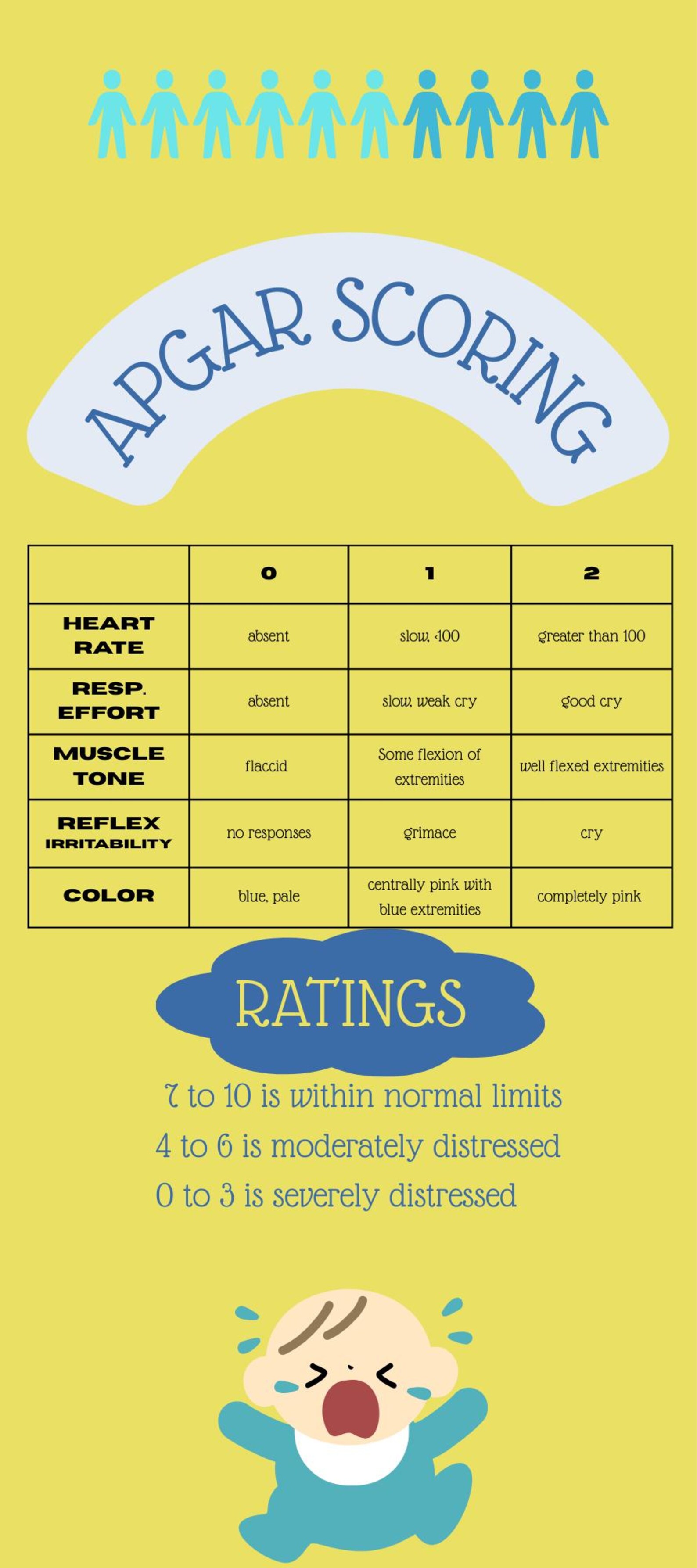 APGAR Scoring Cheat Sheet: Nursing Student Newborn Assessment - Etsy